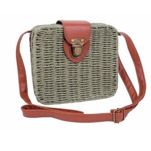 Lucky 7 | Bags | Boho Square Rattan Straw Crossbody Bag | Poshmark